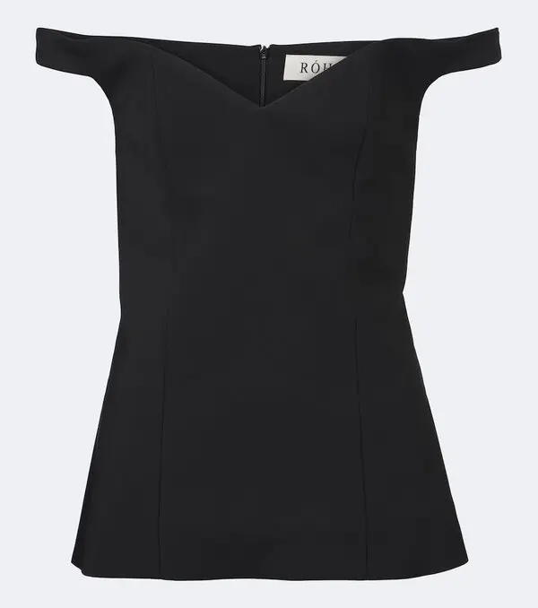 RÓHE Off-the-shoulder Top With Zipped Back