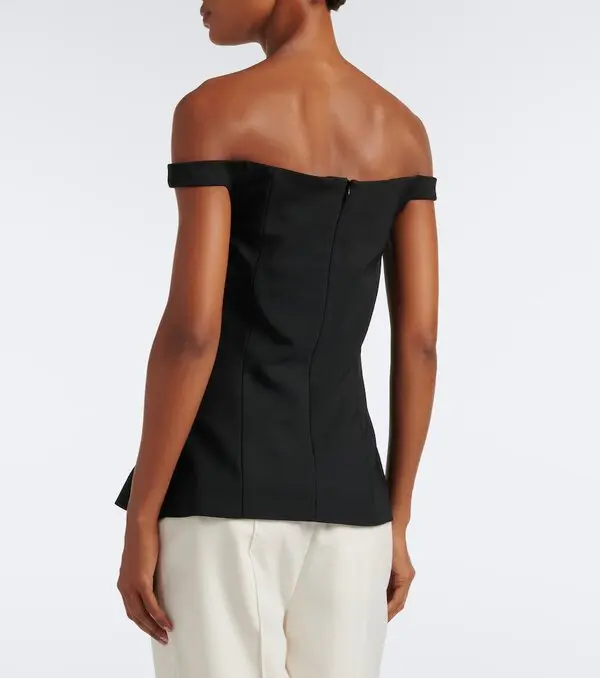RÓHE Off-the-shoulder Top With Zipped Back