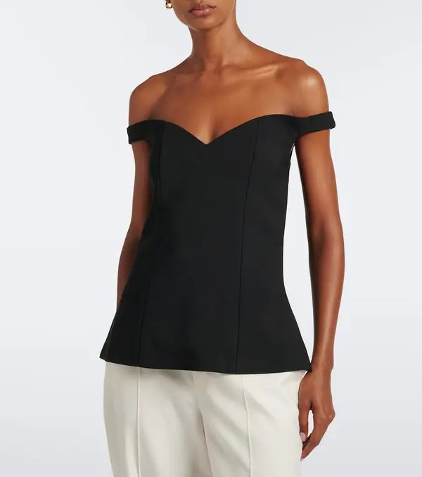 RÓHE Off-the-shoulder Top With Zipped Back