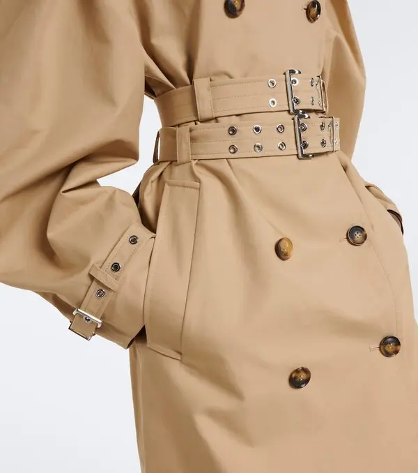 GANNI Cotton Trench Coat