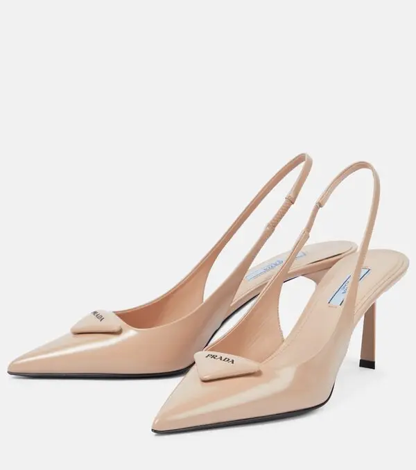 Prada Leather Slingback Pumps