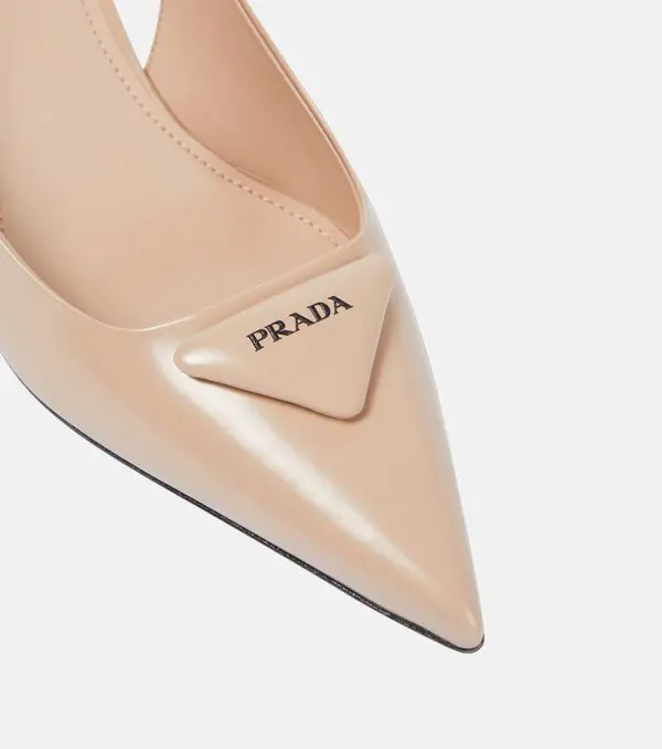 Prada Leather Slingback Pumps