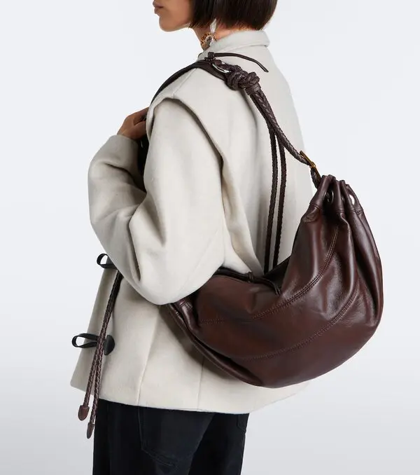 Isabel Marant Étoile Maia Leather Shoulder Bag - Brown