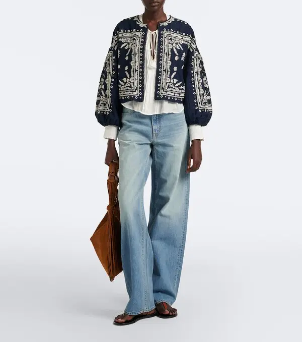 Veronica Beard Sawyer Ramie Blouse - White
