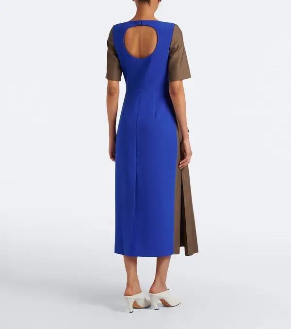 ROKSANDA Caia Draped Wool Midi Dress