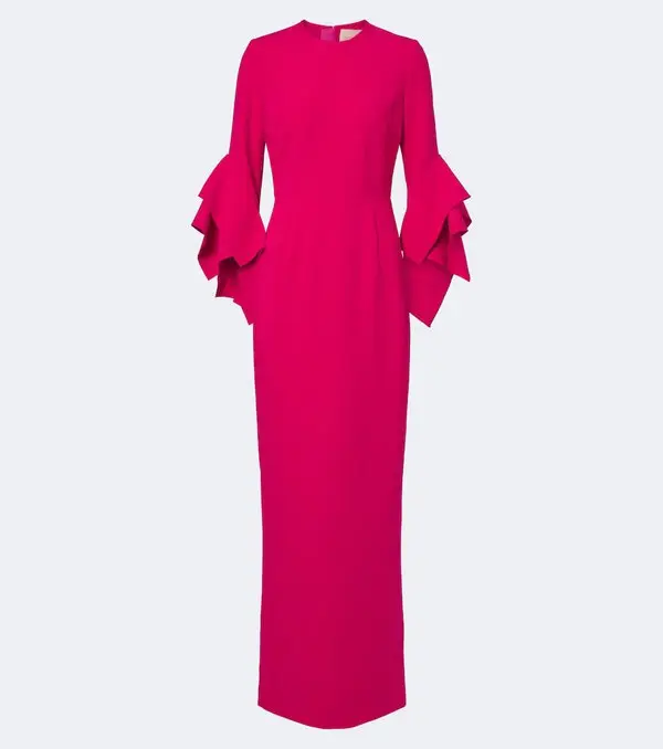 ROKSANDA Cady Gown With Flared Sleeves