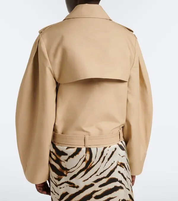 GANNI Double-breasted Cotton Jacket