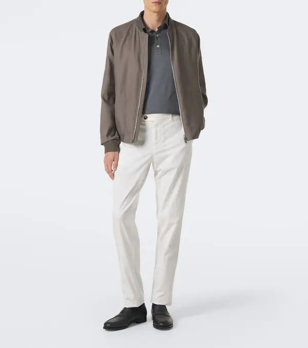 Kiton Cotton Jersey Polo Shirt - Grey