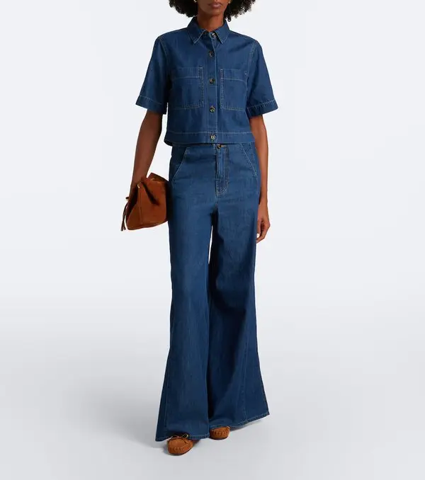Veronica Beard Digby Wide-leg Jeans