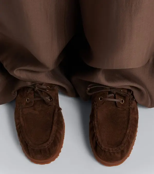 Hogan Suede Boat Shoes