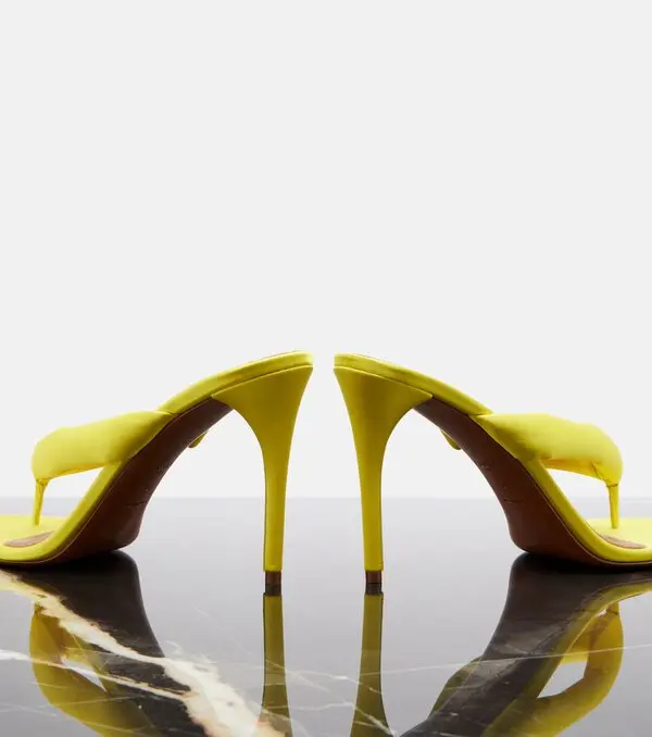 Alaïa Padded Satin Sandals