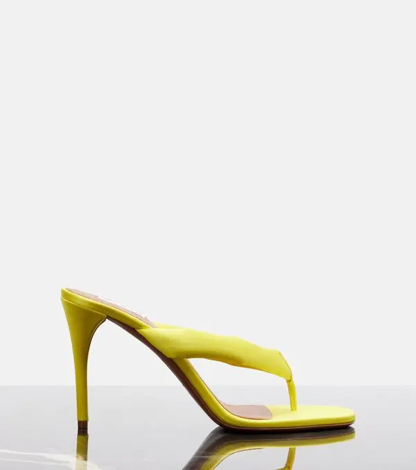 Alaïa Padded Satin Sandals