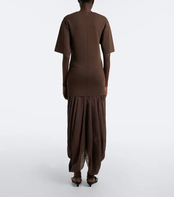 TOTEME Cocoon Midi Dress - Brown