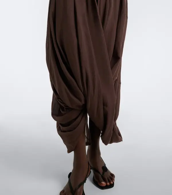 TOTEME Cocoon Midi Dress - Brown