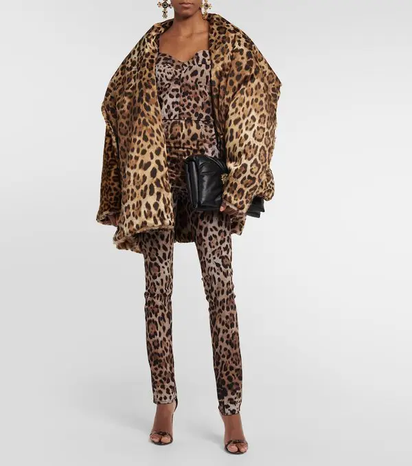 Dolce & Gabbana Leopard-print Leather Sandals