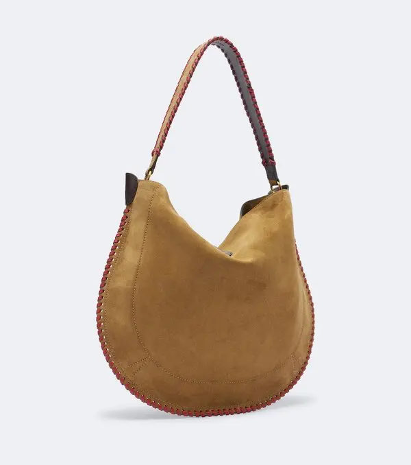 Isabel Marant Étoile Oskan Large Suede Shoulder Bag - Beige