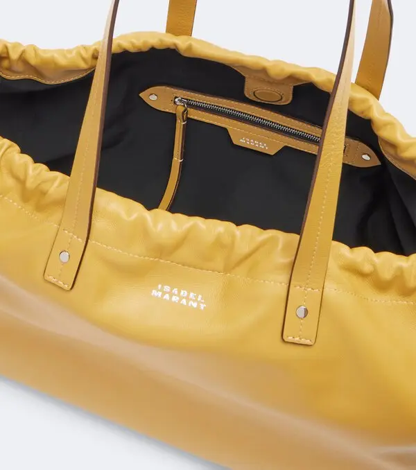 Isabel Marant Étoile Silven Leather Shoulder Bag - Yellow