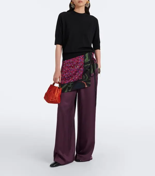 Dries Van Noten Leather Square Toe Ankle Boots