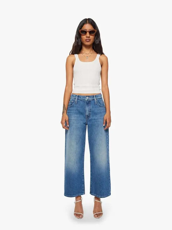MOTHER The Lil' Dodger Flood Jeans - Blue