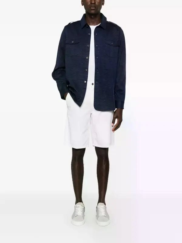 Sease Mélange-effect Virgin Wool-silk Shirt