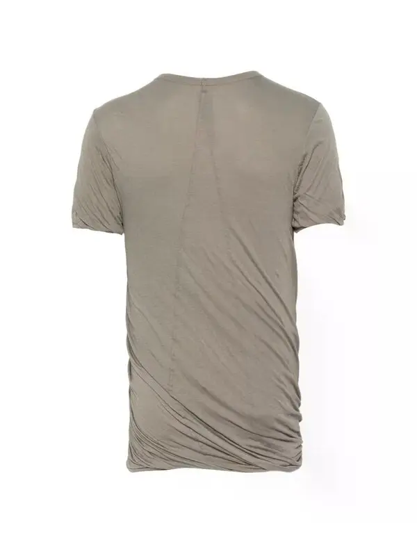 Rick Owens Double-layer Short-sleeve Cotton T-shirt - Grey