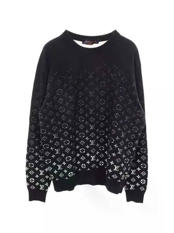 LOUIS VUITTON Monogram Gradient Crew Neck Sweater