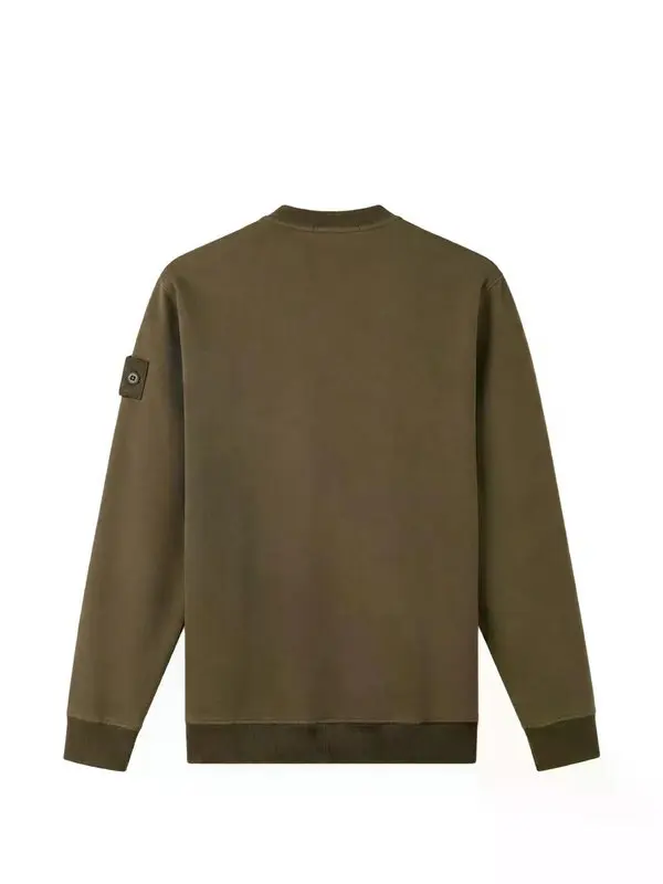 Stone Island Ghost Logo Patch Crew Neck Sweater
