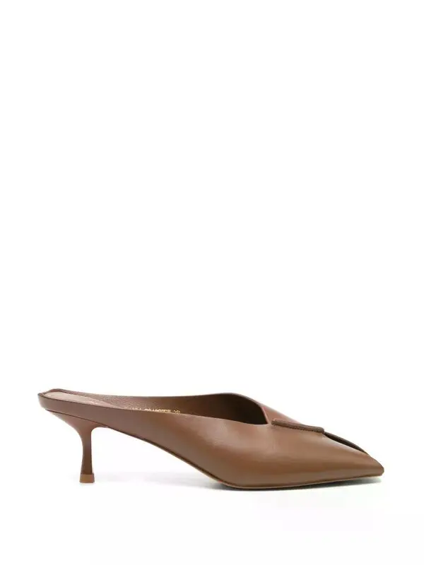 ADRIANNA FERETTI Leather Mules