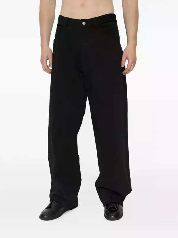 MAISON MARGIELA Wide-leg Cotton Trousers