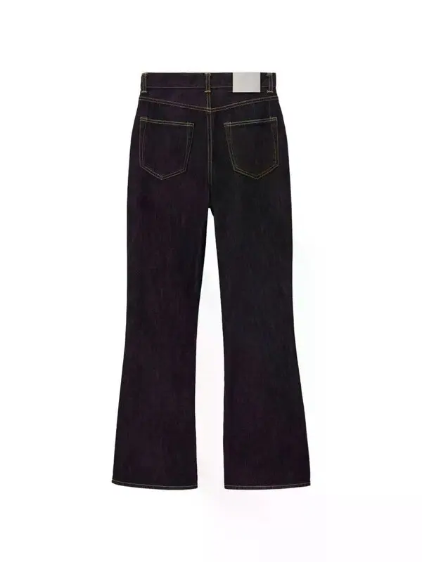 MOMOTARO Patch Detail Flared Jeans