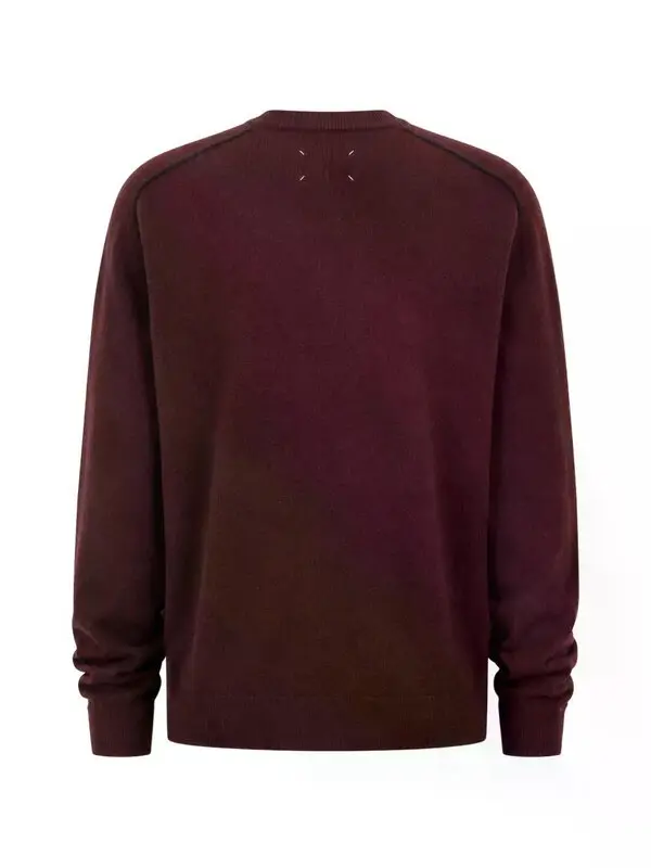 MAISON MARGIELA Contrast Stitch Crew Neck Sweater