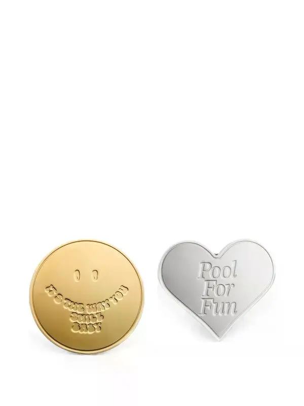 MAISON MARGIELA Souvenir Sticker Two-tone Earrings - Gold