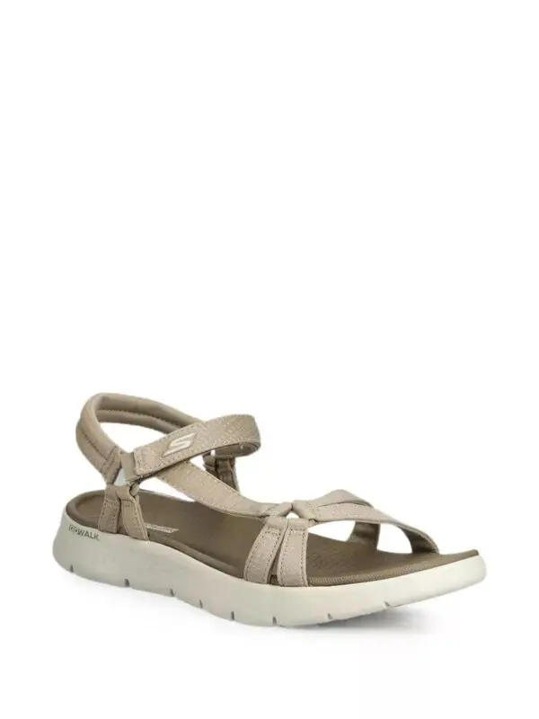 Sketchers Gowalk Flex Touch-strap Sandals - Neutrals