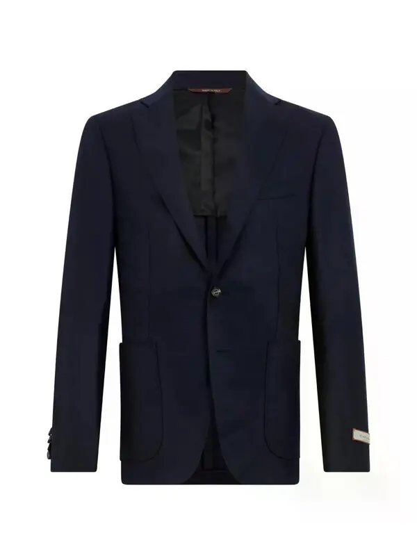 Canali Twill-weave Single-breasted Blazer