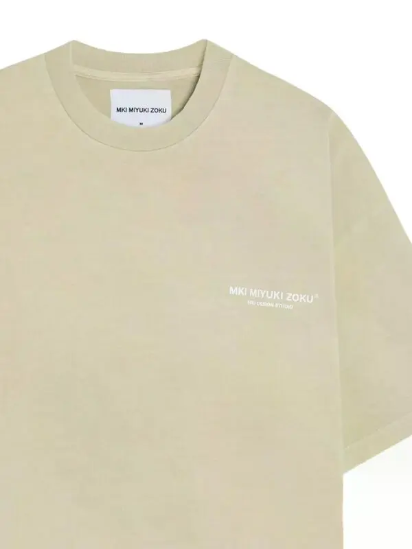 MKI MIYUKI ZOKU Design Studio Drop-shoulder T-shirt - Neutrals