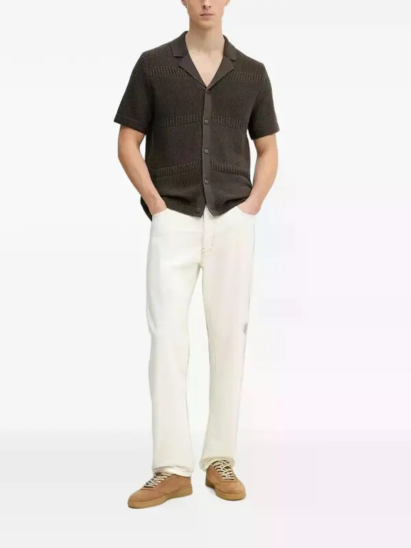 JOOP! Textured Knit Short-sleeve Cardigan