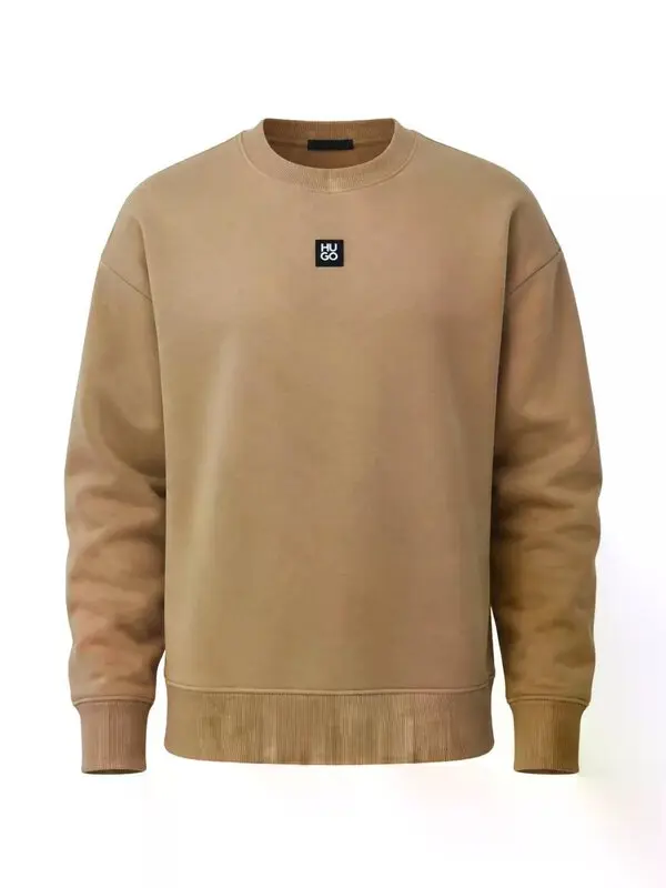 Hugo Logo Patch Crewneck Sweatshirt