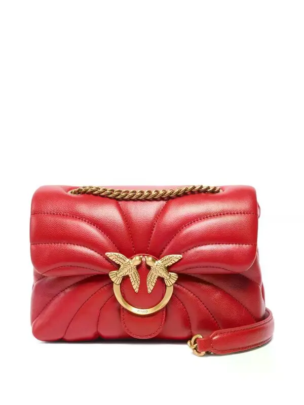 Pinko Love Birds Quilted Shoulder Bag
