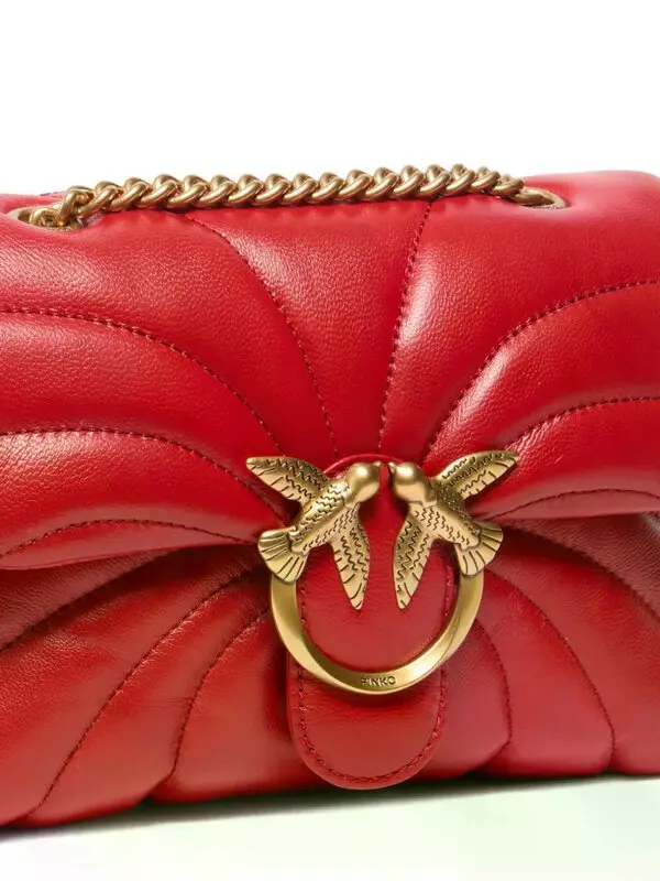 Pinko Love Birds Quilted Shoulder Bag