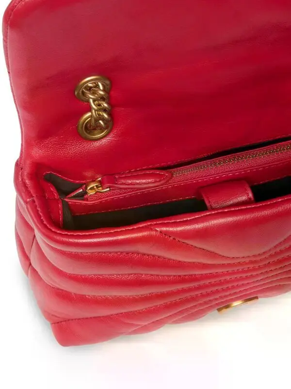Pinko Love Birds Quilted Shoulder Bag