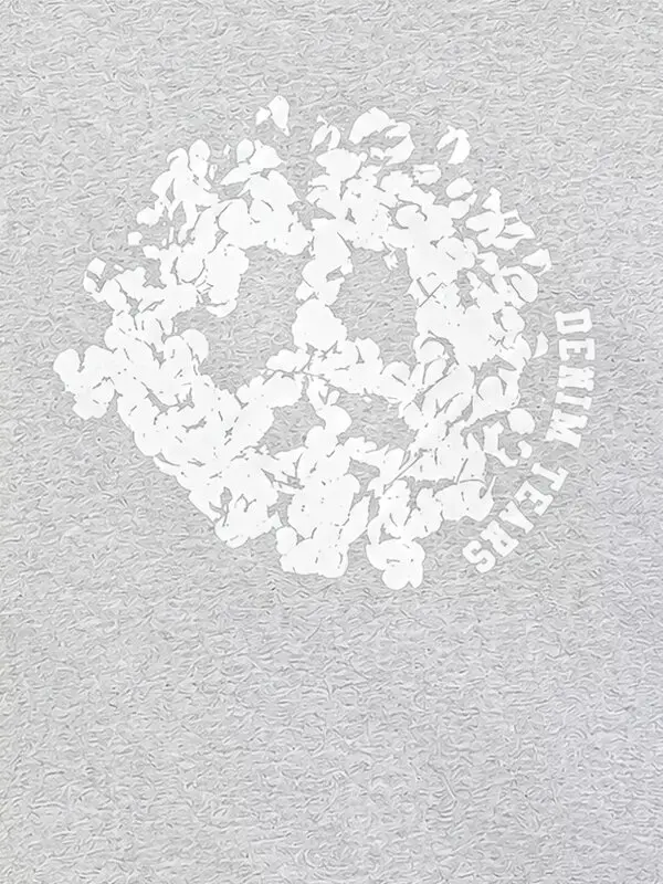 DENIM TEARS Peace Wreath Graphic-print T-shirt - Grey