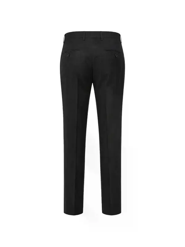 Corneliani Scalloped-hem Trousers - Black