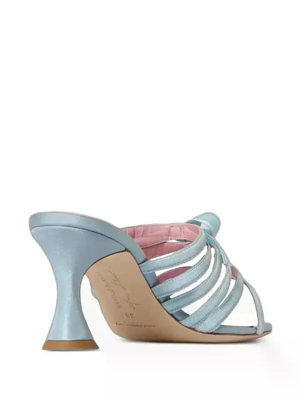 Manolo Blahnik Clementel Bow Detail Sandals - Blue