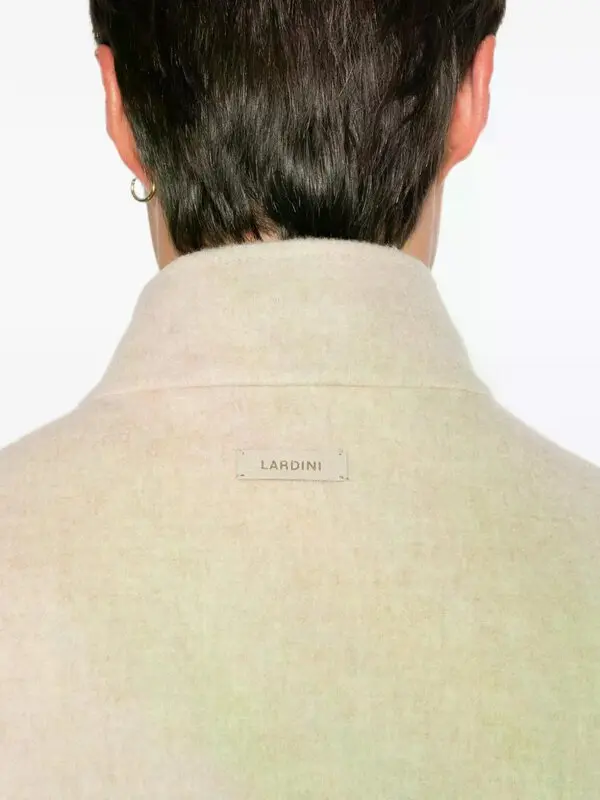 LARDINI Zip-up Felted Jacket