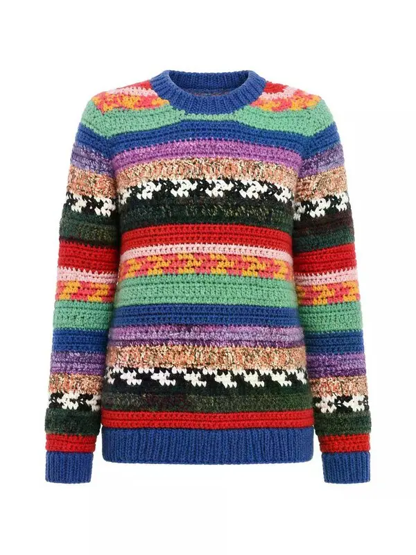 Dsquared2 Multicolor Stripe Knit Sweater