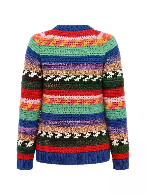 Dsquared2 Multicolor Stripe Knit Sweater