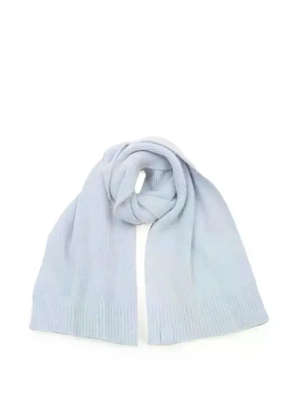 Victoria Beckham Ribbed-knit Scarf - Blue