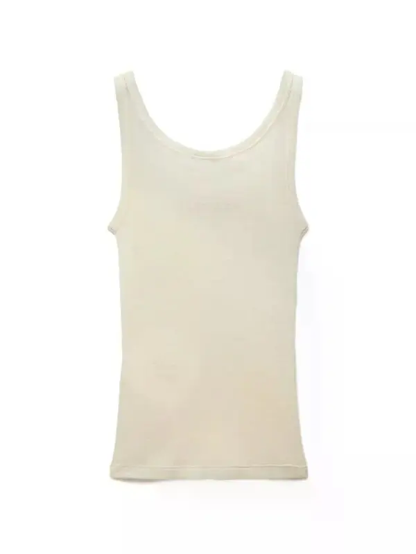 Versace Crystal-embellished Ribbed Tank Top