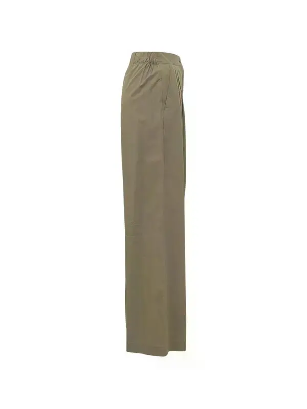 Max Mara Pleated Buttoned Cotton Trousers