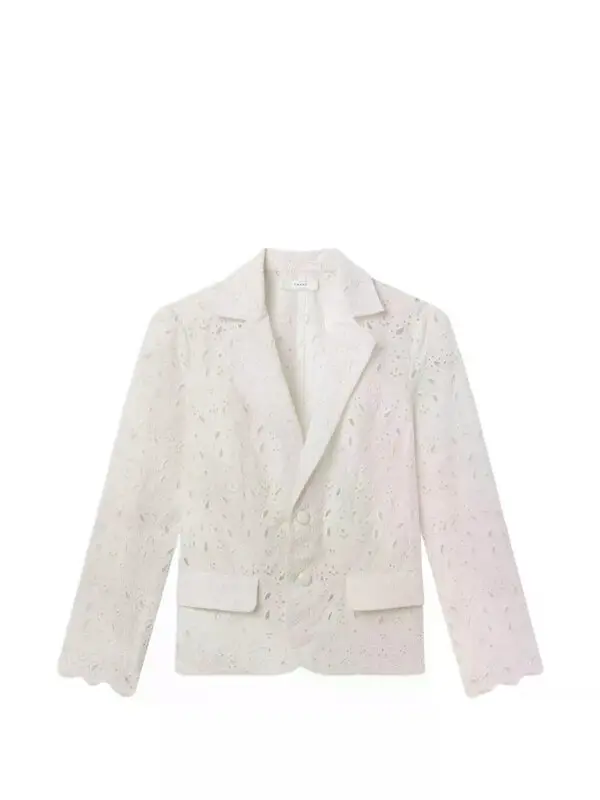FRAME Paisley Eyelet Blazer